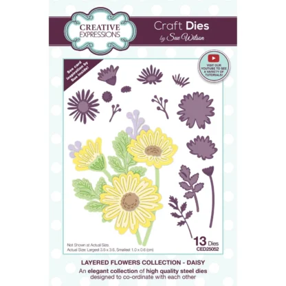 Creative Expressions • Layered Flowers Collection Craft Die Daisy ...
